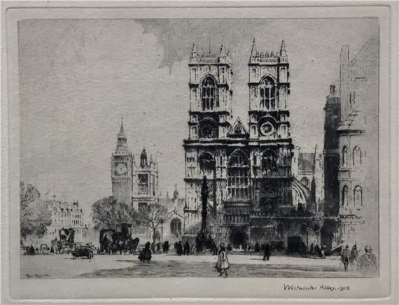 Percy Robertson | Westminster Abbey, 1916 (1916) | MutualArt