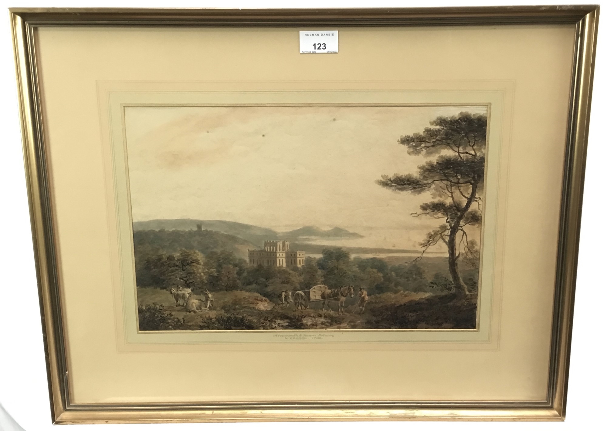 Nicholas Pocock | Avonmouth and Severn Estuary (1789) | MutualArt