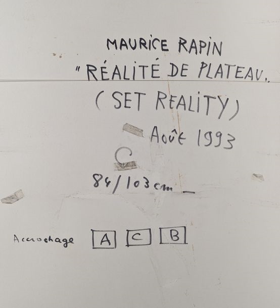 Maurice Rapin | Réalité de plateau (1993) | MutualArt