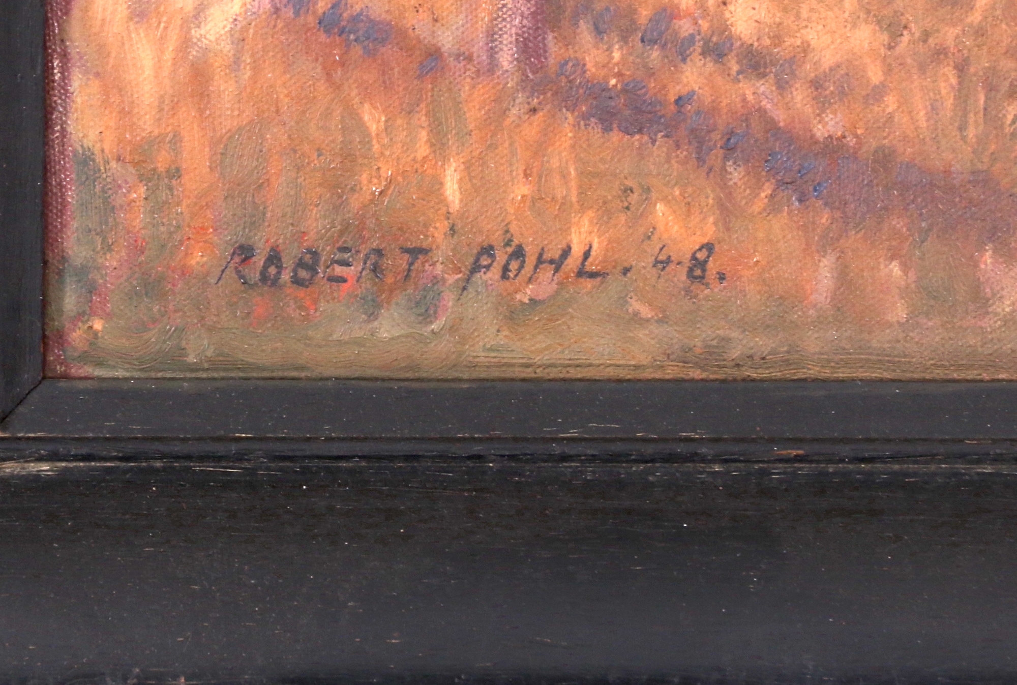 Robert Pohl | MOTHER AND CHILD WALKING ON THE FIRT ROAD | MutualArt