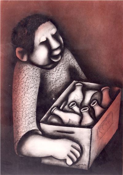 David Mbele | MILK CARRIER | MutualArt