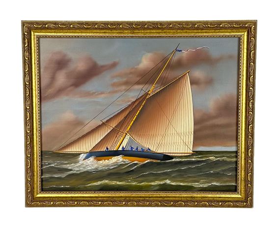 Jerome Howes | Sloop under full sail | MutualArt
