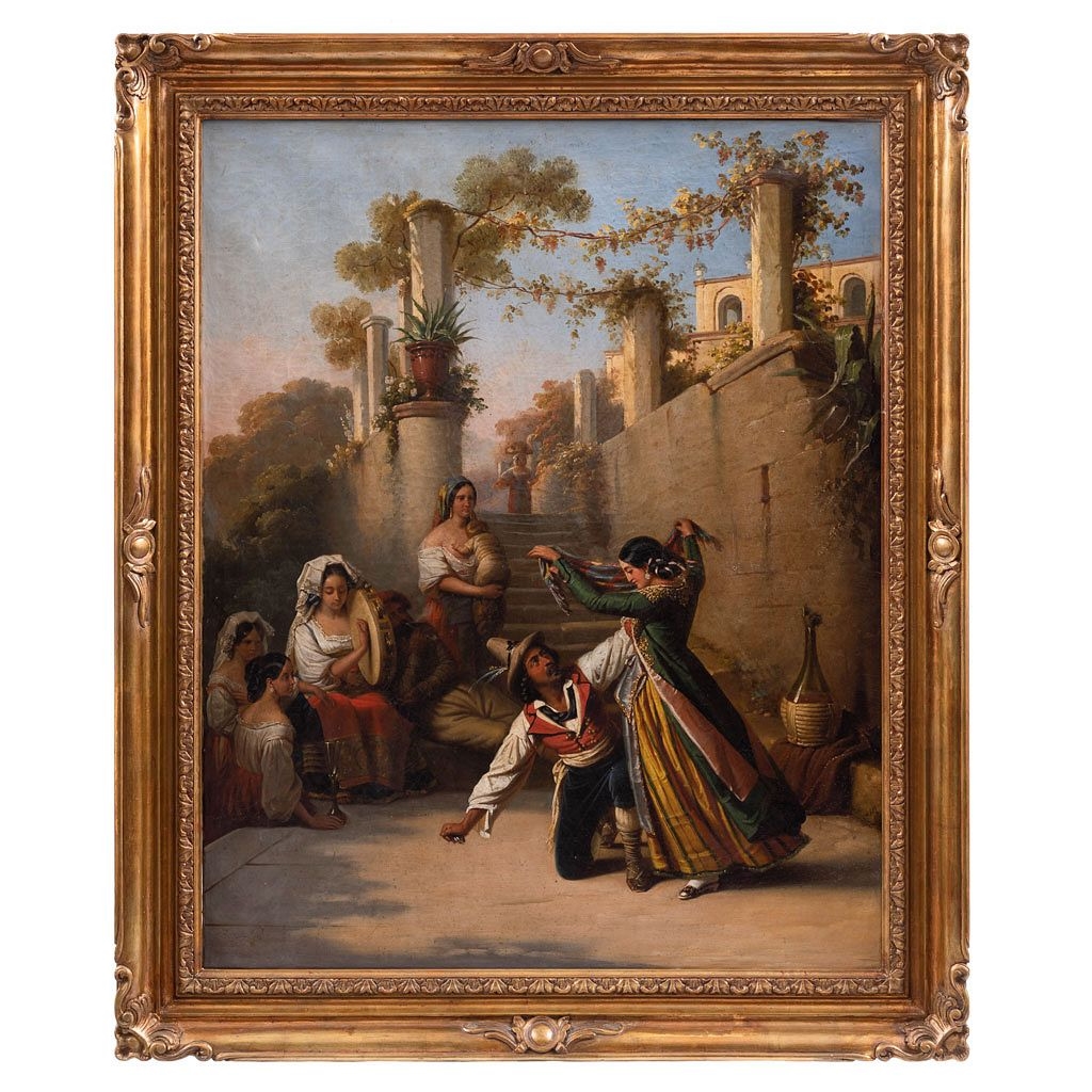 Edouard Pingret | PAREJA BAILANDO | MutualArt