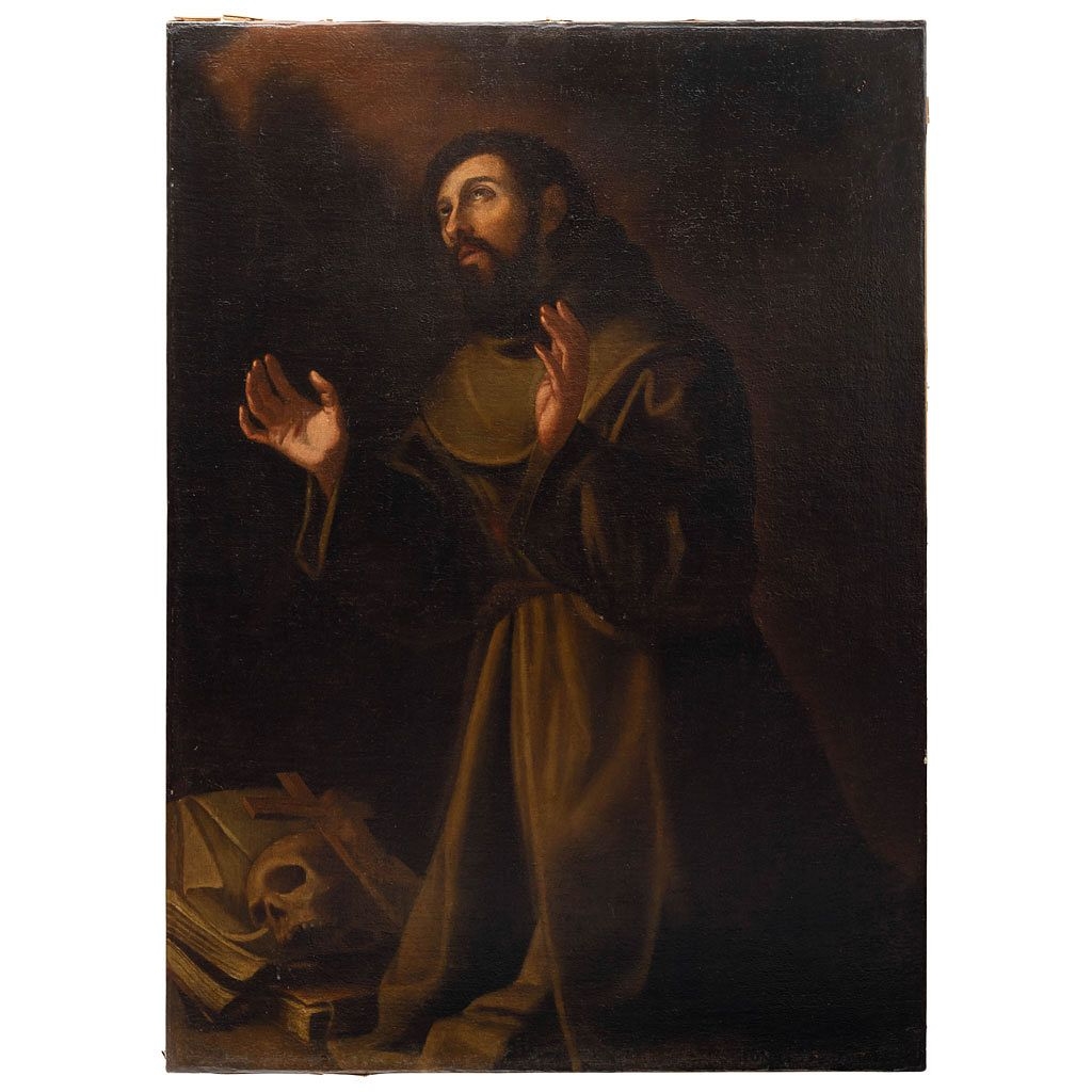 Mexican School, 19th Century | SAN FRANCISCO DE ASÍS EN ÉXTASIS | MutualArt