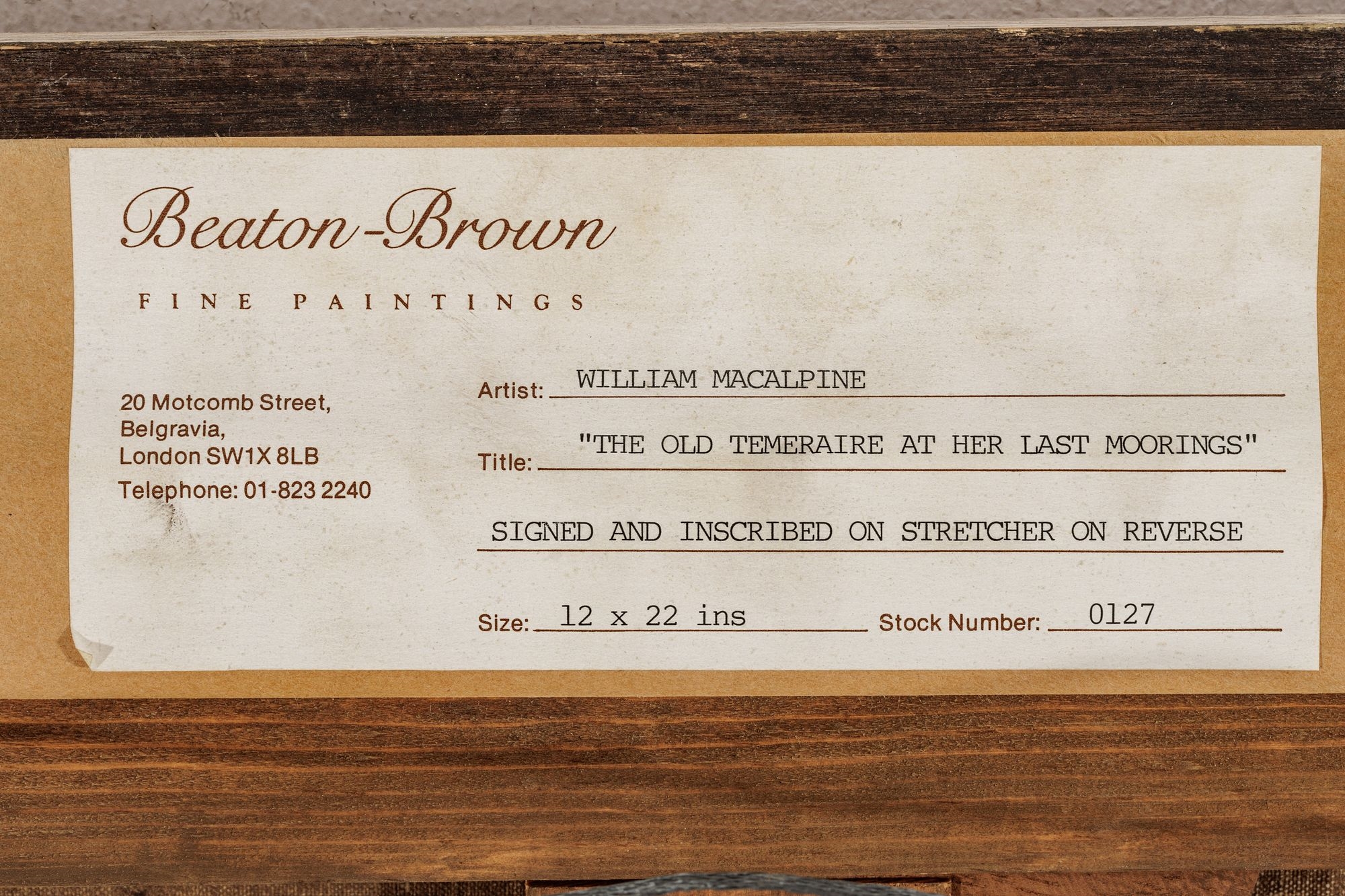 William McAlpine | William McAlpine (British Circa 1840-1880) Oil on ...