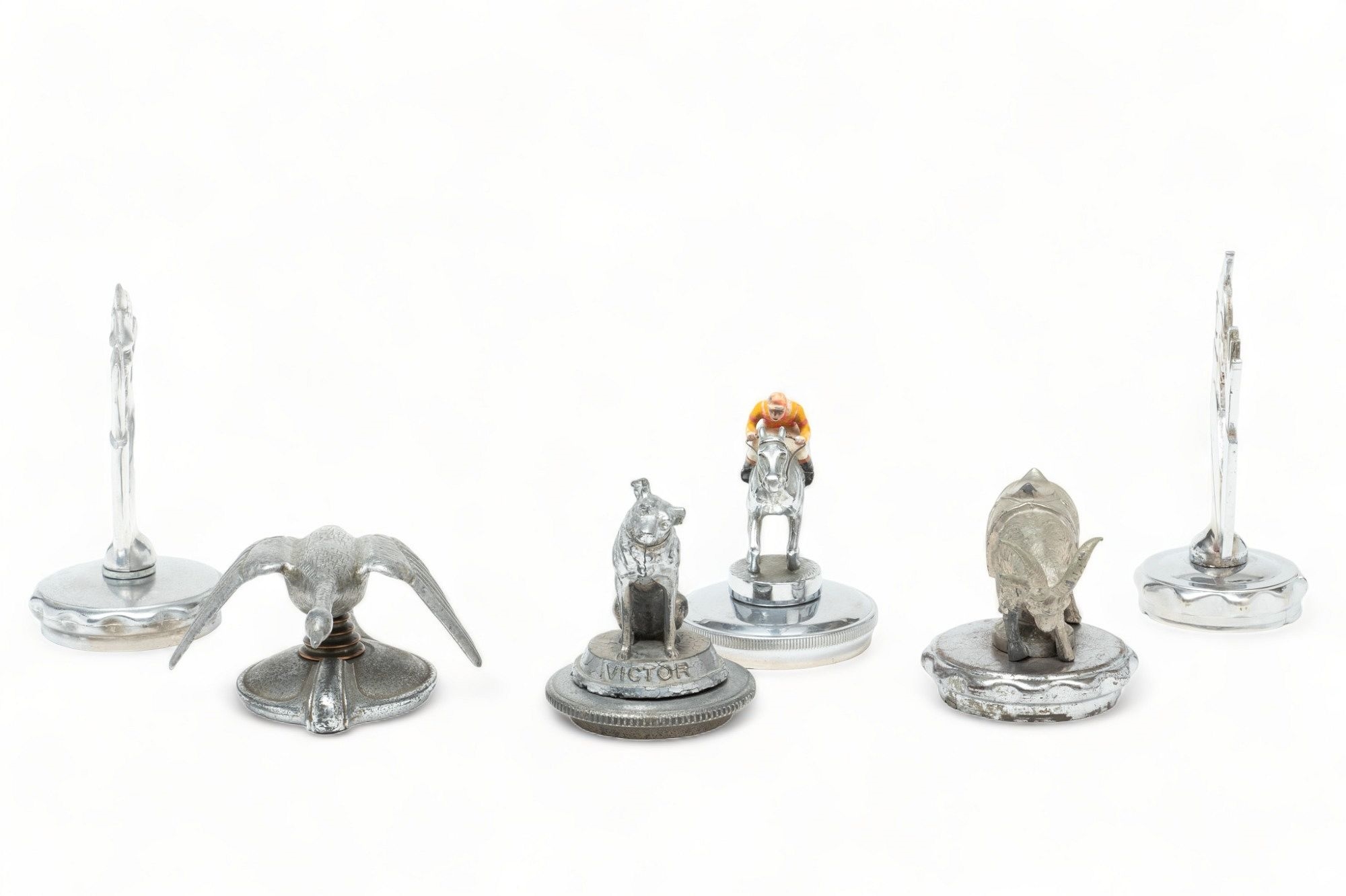 American School | American Motor Mascots, Ca. 1910-30s, 6 pcs | MutualArt