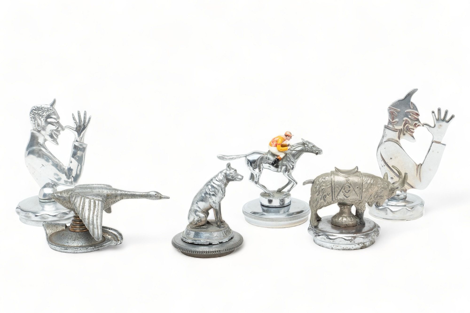 American School | American Motor Mascots, Ca. 1910-30s, 6 pcs | MutualArt