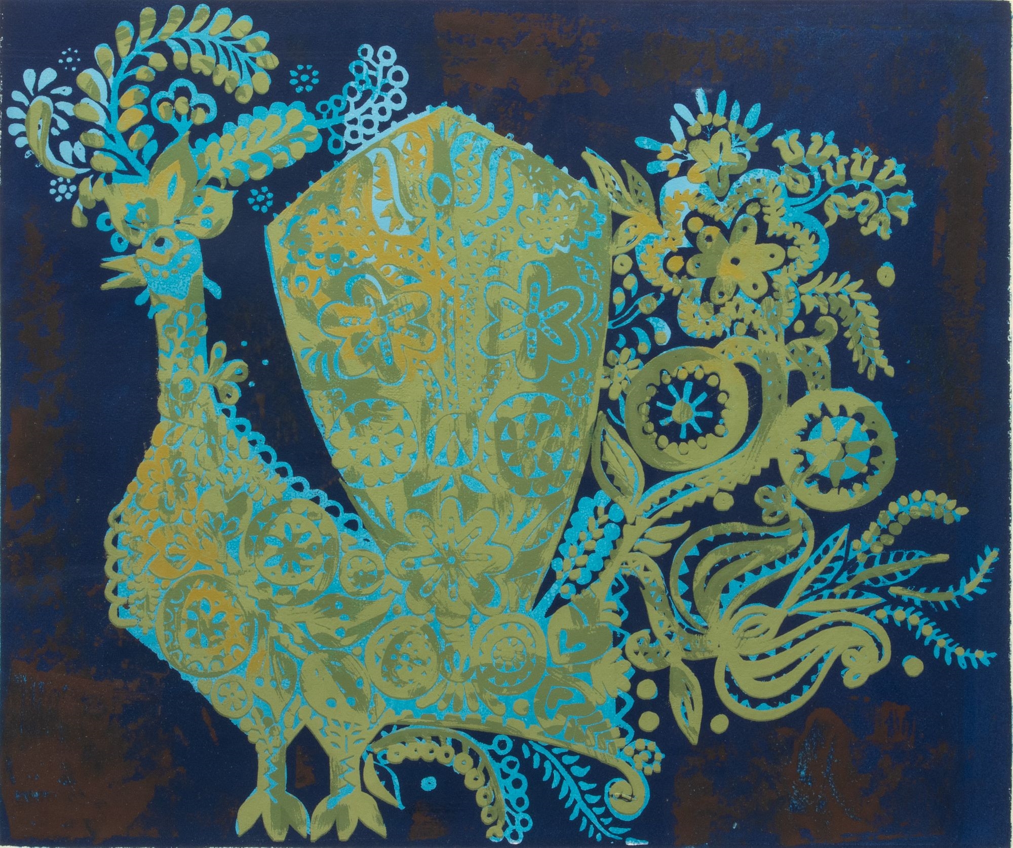 Joseph Domjan | Jozsef Domjan (Hungarian, 1907-1992) Woodcut in Colors ...