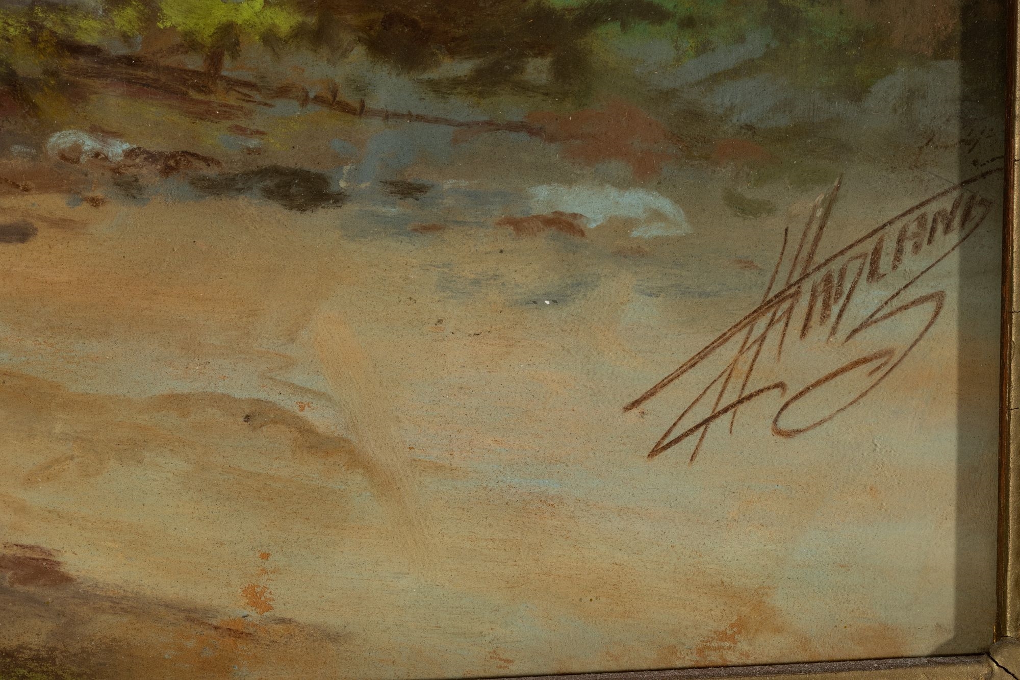 George Hadland | George Hadland (American, 20th C.) Pastel on Paper, Ca ...