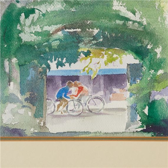 Lumen Martin Winter | Cyclists in Landscape | MutualArt