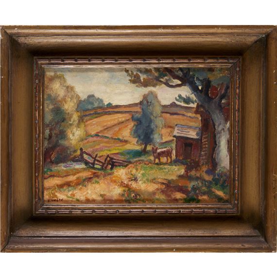 Paul Gauguin | Farm landscape | MutualArt