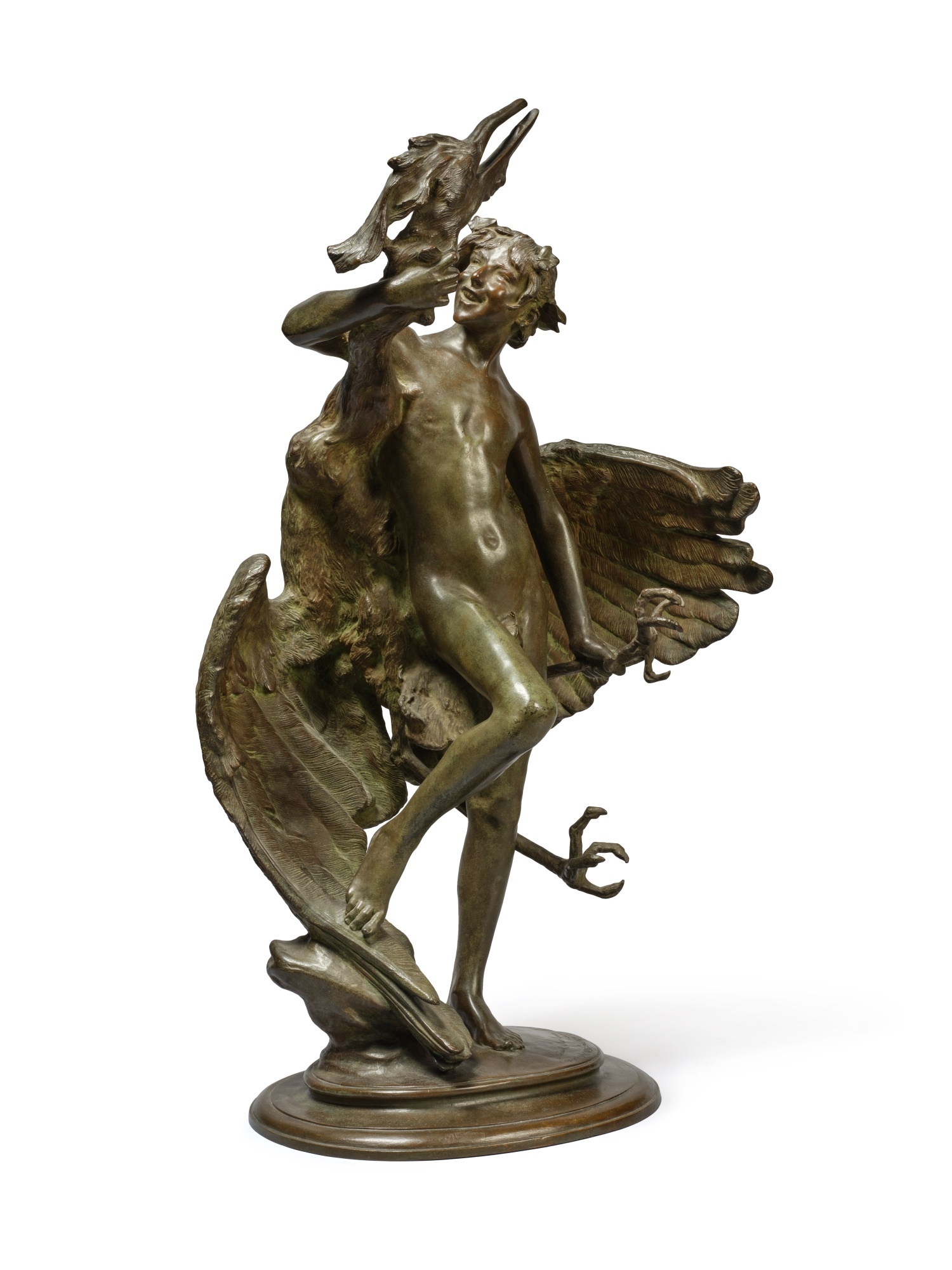 Frederick William MacMonnies | Young Faun with Heron | MutualArt