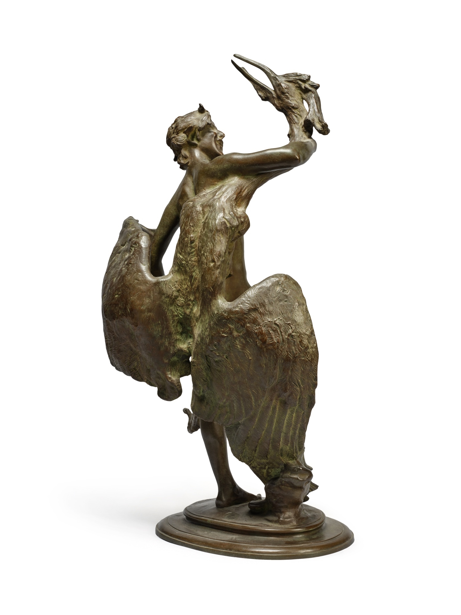 Frederick William MacMonnies | Young Faun with Heron | MutualArt