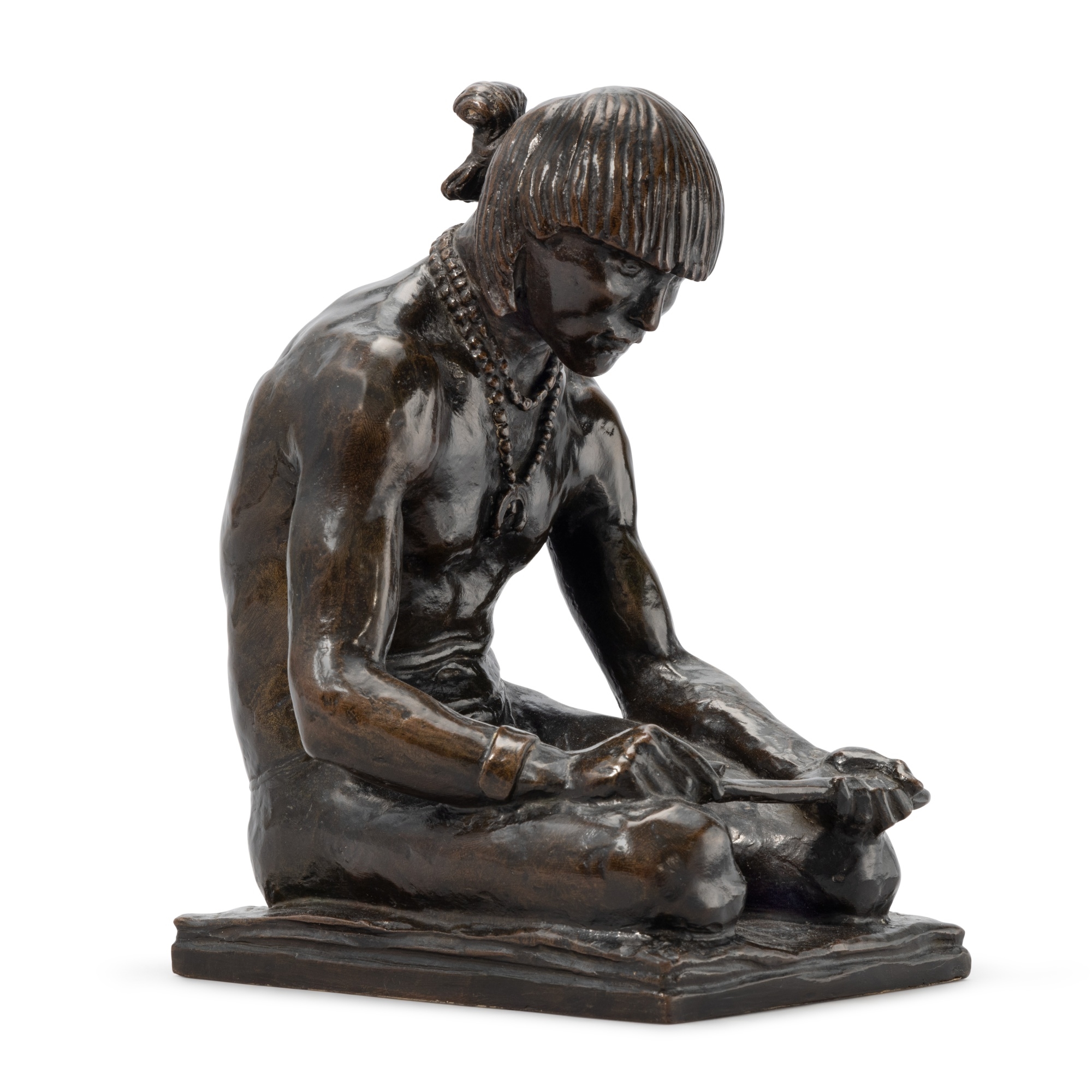 Mahonri Mackintosh‏ Young | Kneeling Indian | MutualArt