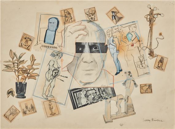 Larry Rivers | Working Model for Homage to Picasso (1974) | MutualArt