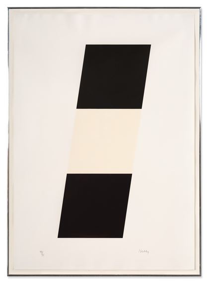 Ellsworth Kelly | Black White Black (1970) | MutualArt