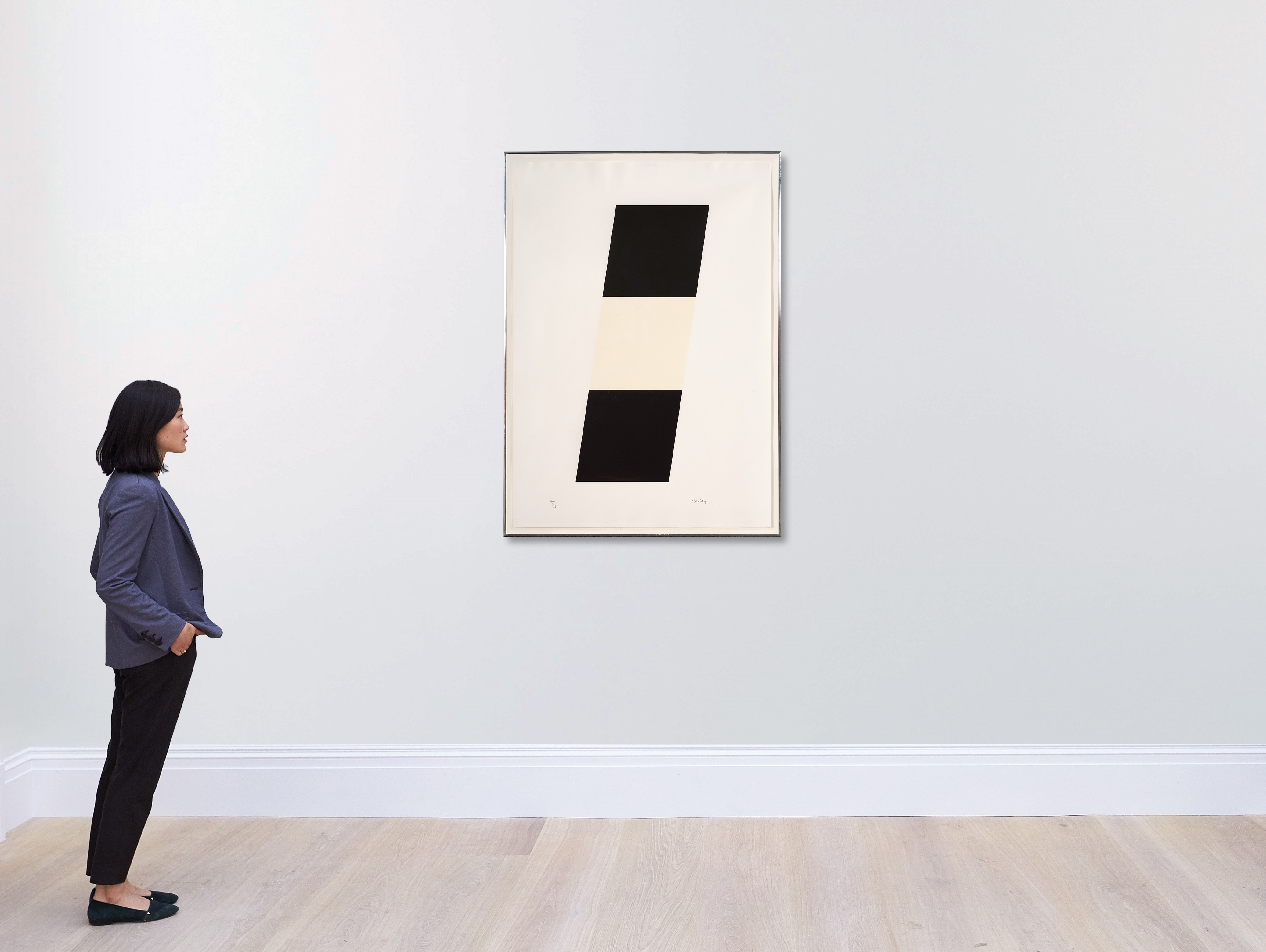 Ellsworth Kelly | Black White Black (1970) | MutualArt
