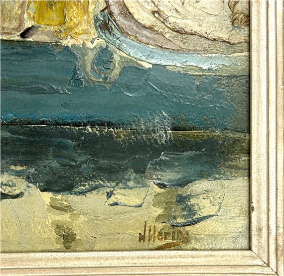 Harry Hering | Boats at Wharf (Early 20) | MutualArt