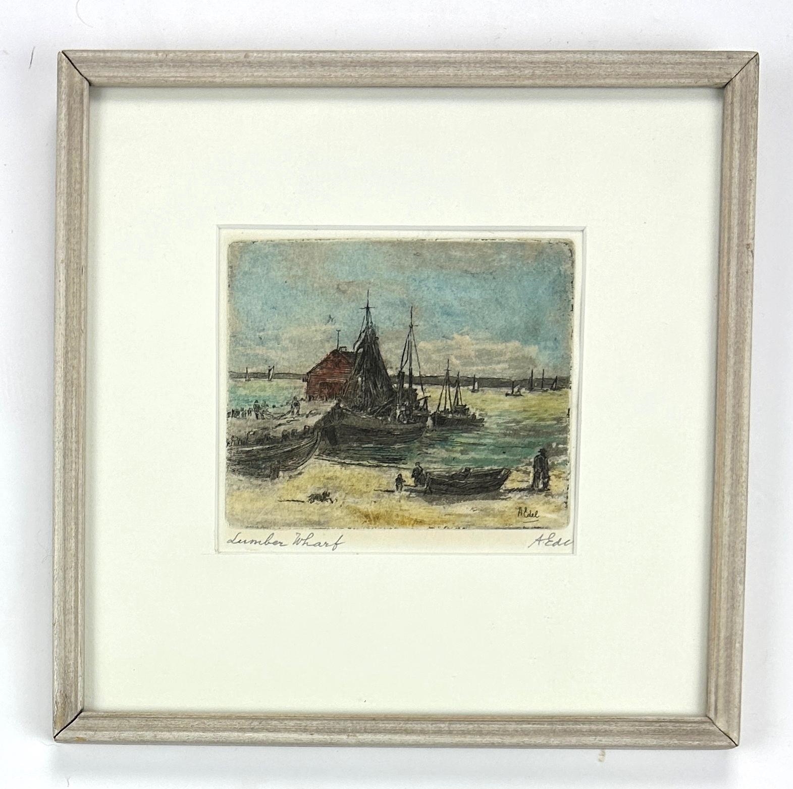 Albert Edel | Lumber Wharf (Early 20) | MutualArt