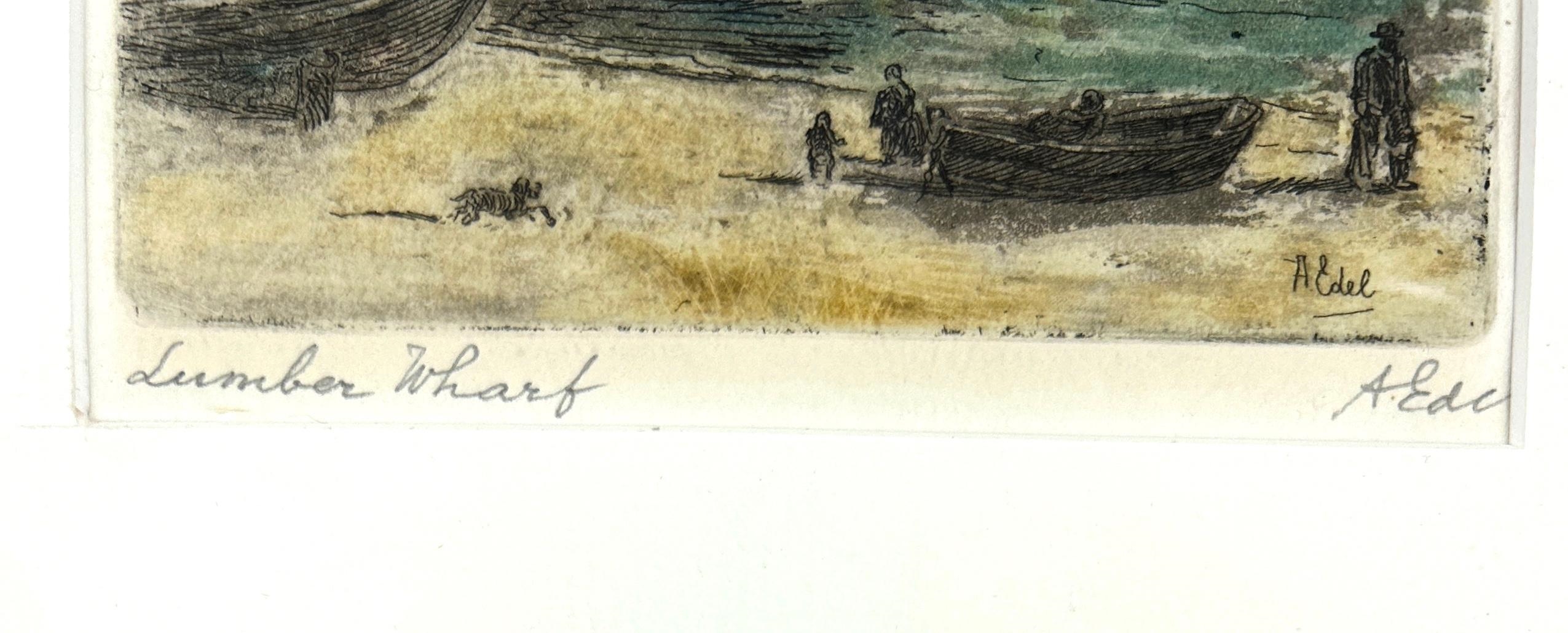 Albert Edel | Lumber Wharf (Early 20) | MutualArt