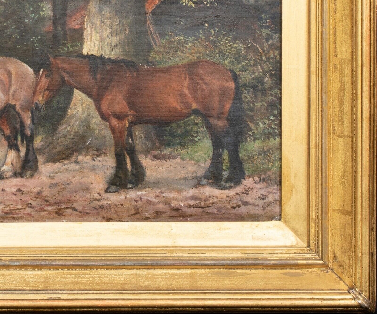 William Edward Millner | SCENE OF DRAUGHT HORSES RESTING (19th Century ...