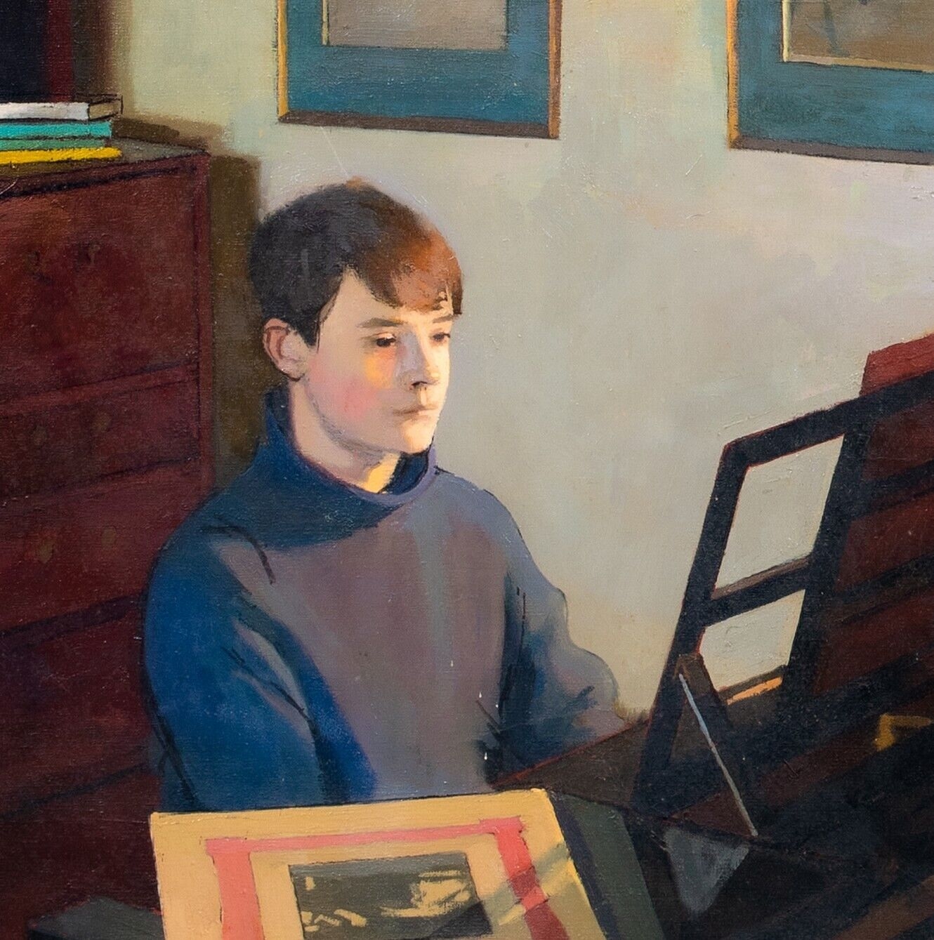 Edward Hall | MATTHEW AT THE PIANO (20th Century) | MutualArt