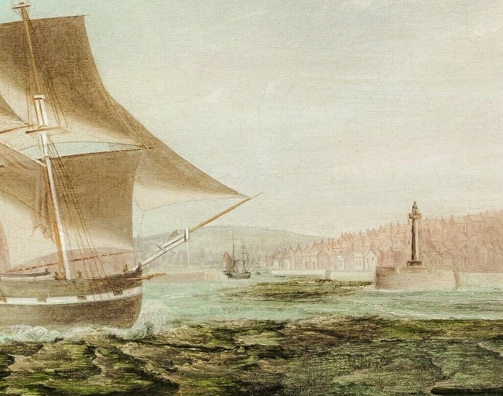 British School, 19th Century | BRIG ENTERING WHITBY (19th Century ...
