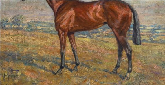 Margaret Collyer | PORTRAIT OF A RACEHORSE WILTON (20th Century ...