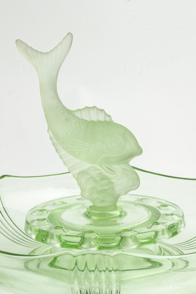 Josef Inwald | Glass Serving Bowl With Fish Decor | MutualArt