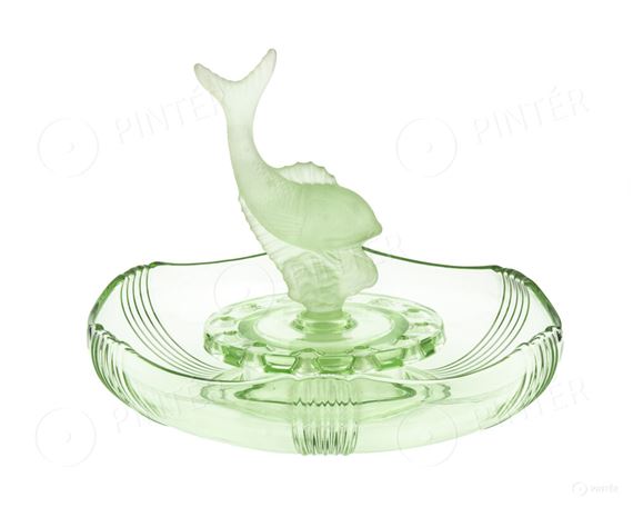 Josef Inwald | Glass Serving Bowl With Fish Decor | MutualArt
