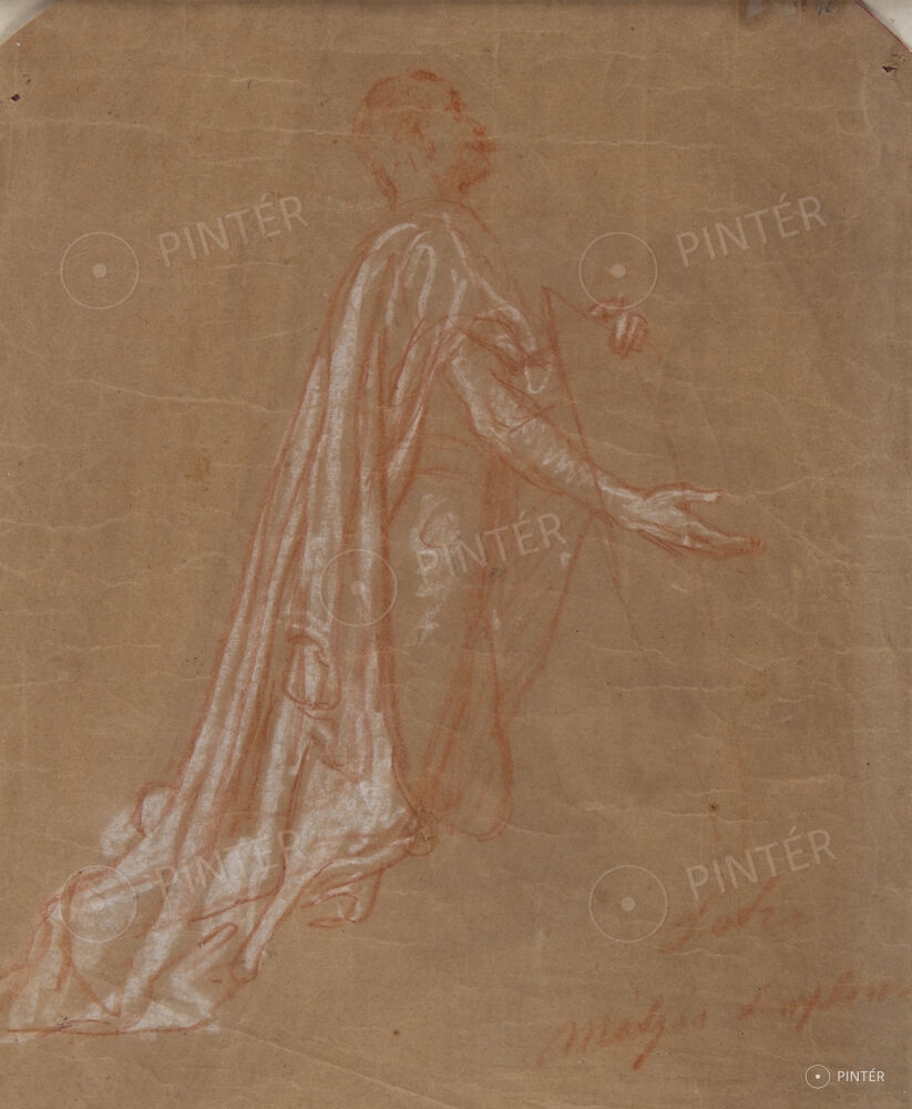 Karoly Lotz | Study Drawing of the fresco of Matthias church | MutualArt