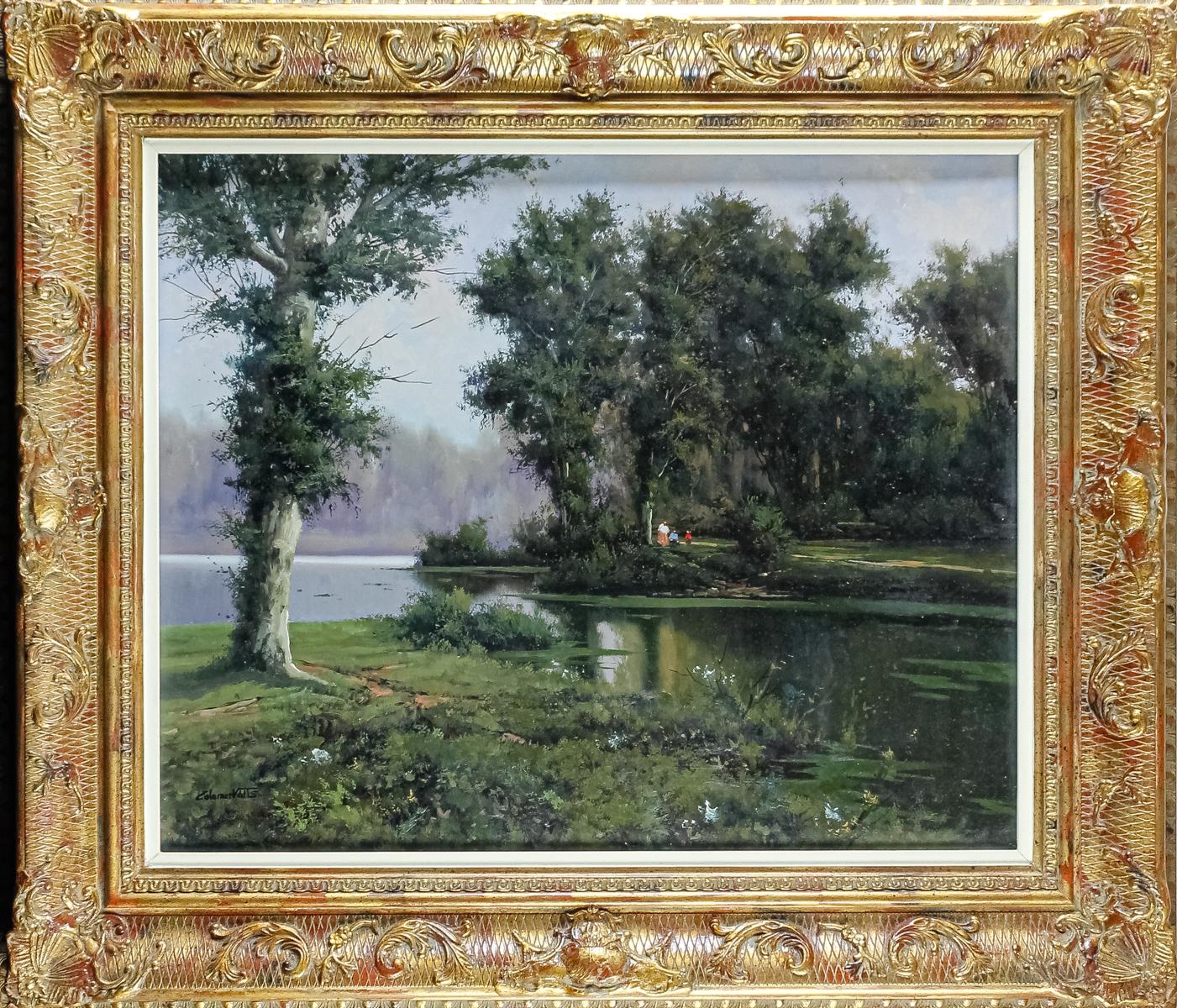 Joan Colomer Valls | Figuras junto al río | MutualArt