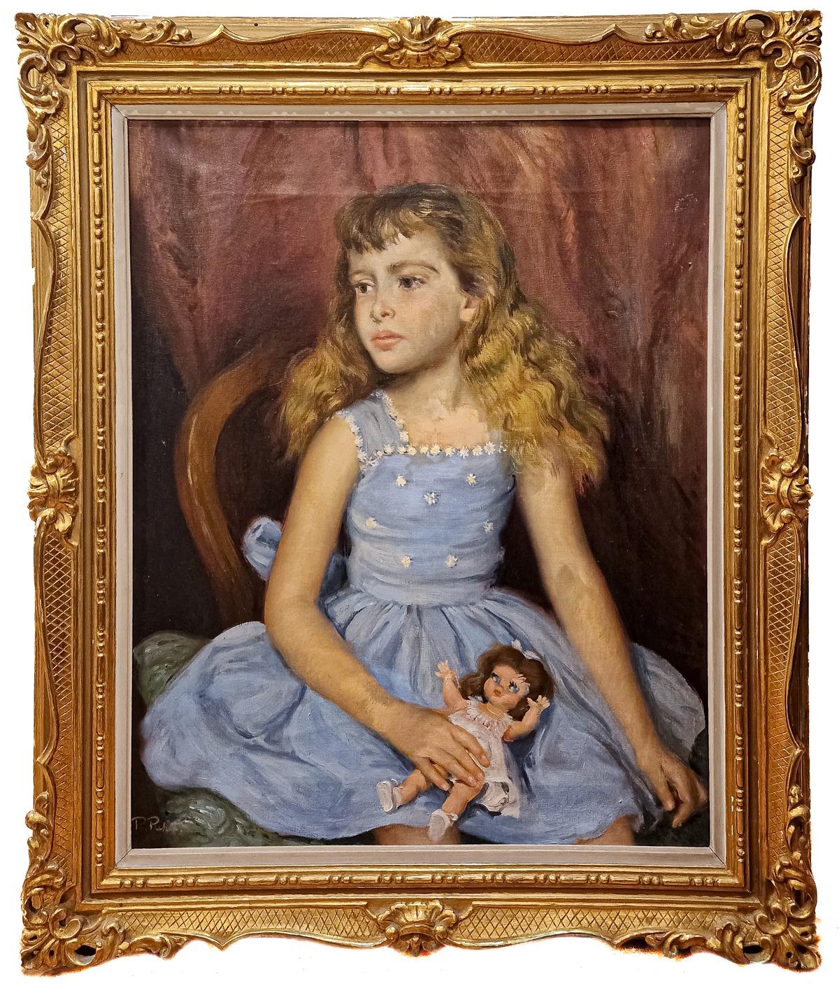 Ramon Pichot | Niña con muñeca | MutualArt