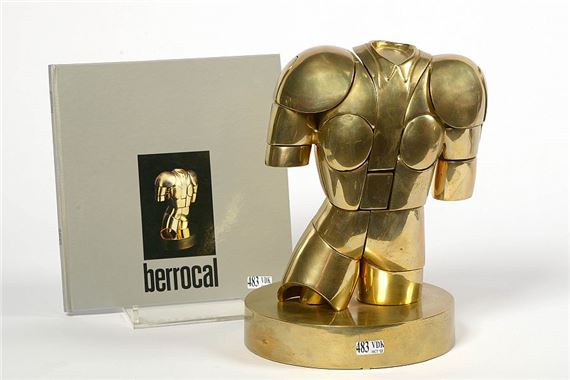 Miguel Ortiz Berrocal | Torero sculpture-puzzle en laiton reposant sur ...