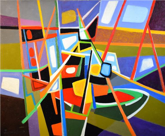 Janou Legoy | Abstraction géométrique | MutualArt