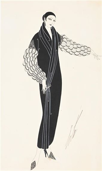 Erté | HARPER'S BAZAAR - EVENING COAT | MutualArt
