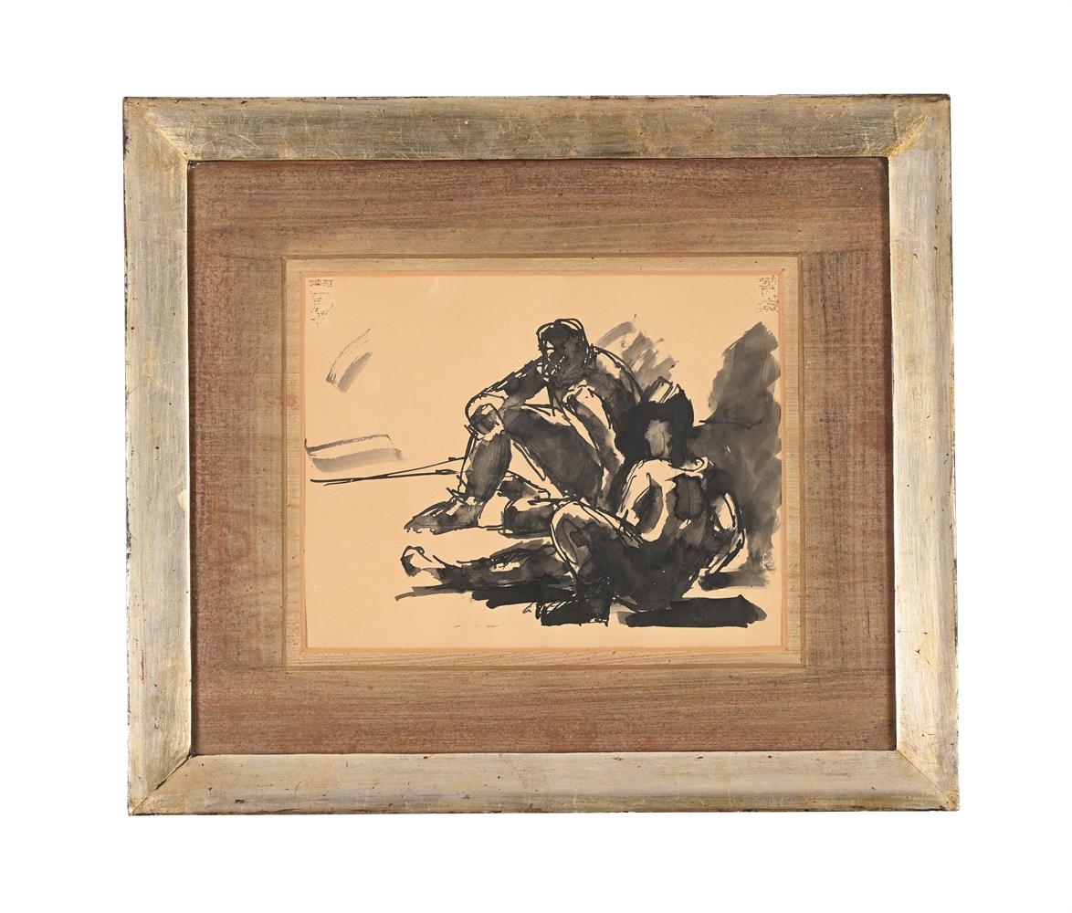 Josef Herman | SEATED FIGURES | MutualArt