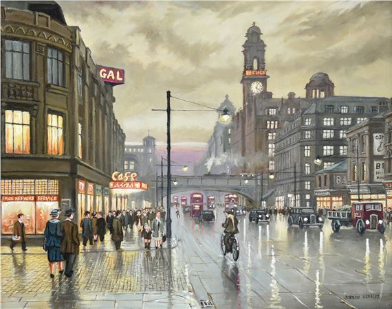 Steven Scholes | Oxford Road Manchester (1958) | MutualArt
