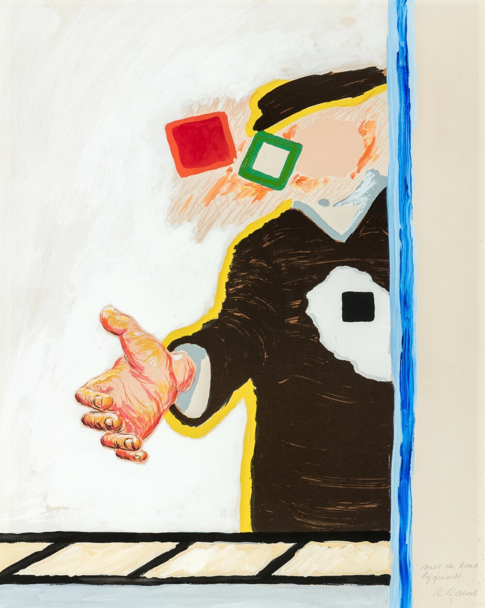 Roger Raveel | Reikende hand (1980) | MutualArt