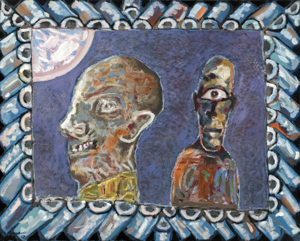 Lucebert | Double portrait (1967) | MutualArt