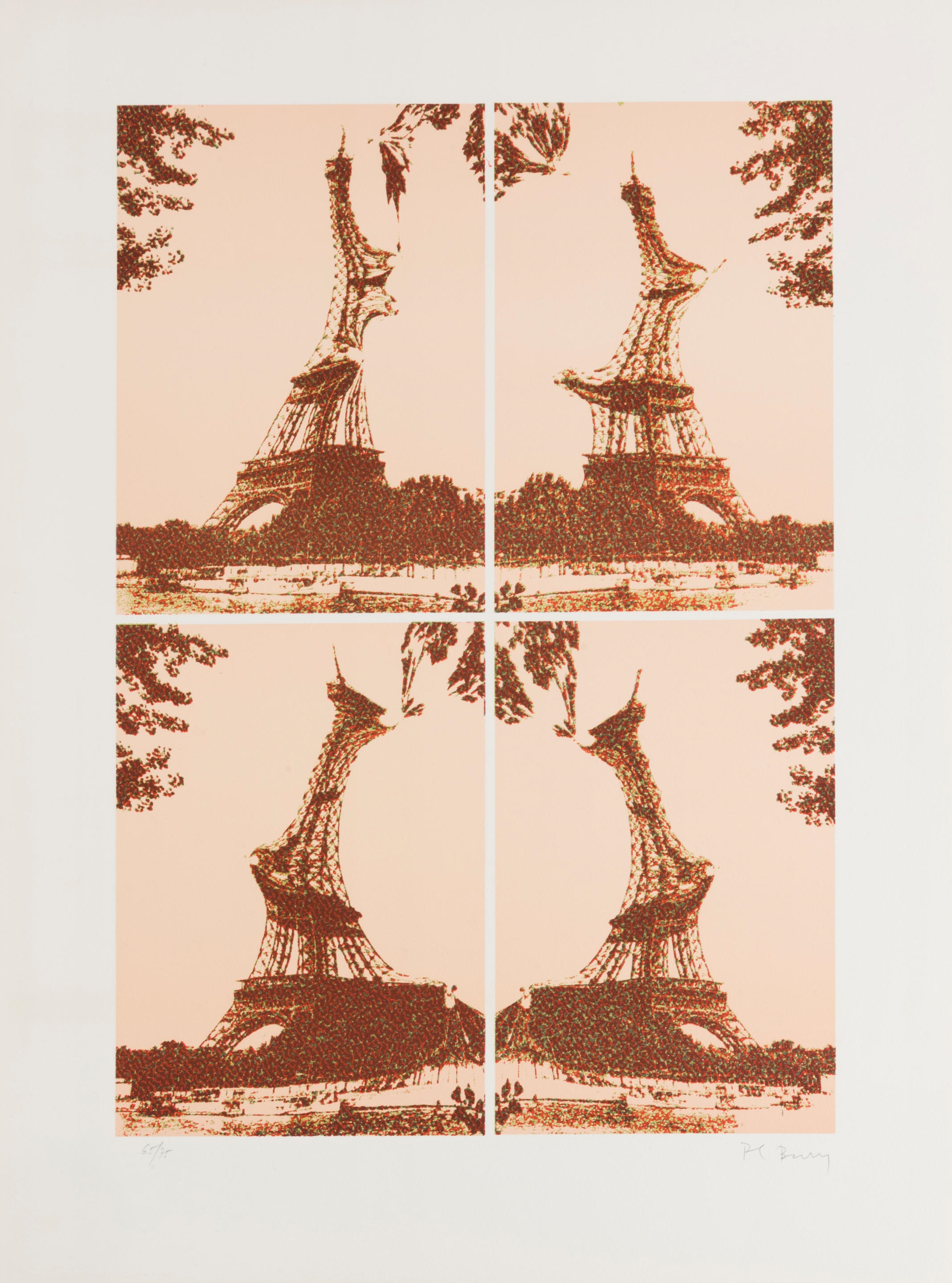 Pol Bury | Quatre Tours Eiffel Juxtaposées, 1980 (1980) | MutualArt