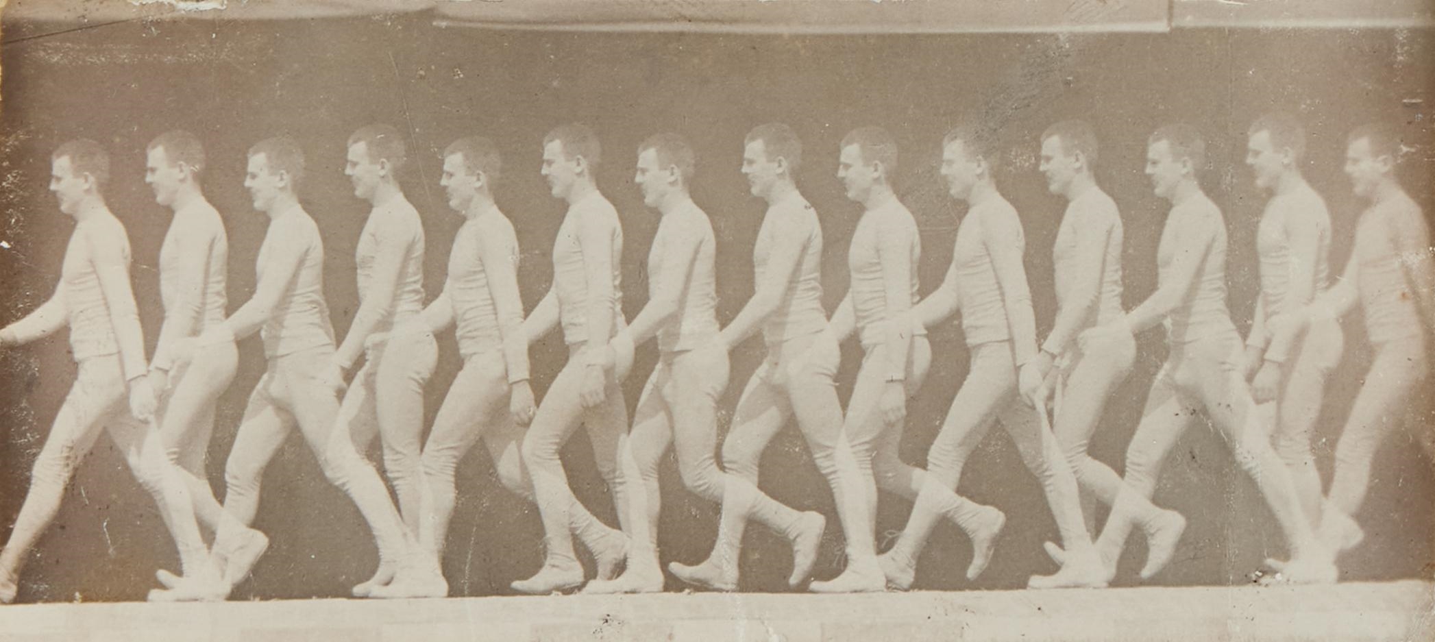 Etienne-Jules Marey | Chronophotographie, Sauts de l’homme en blanc ...
