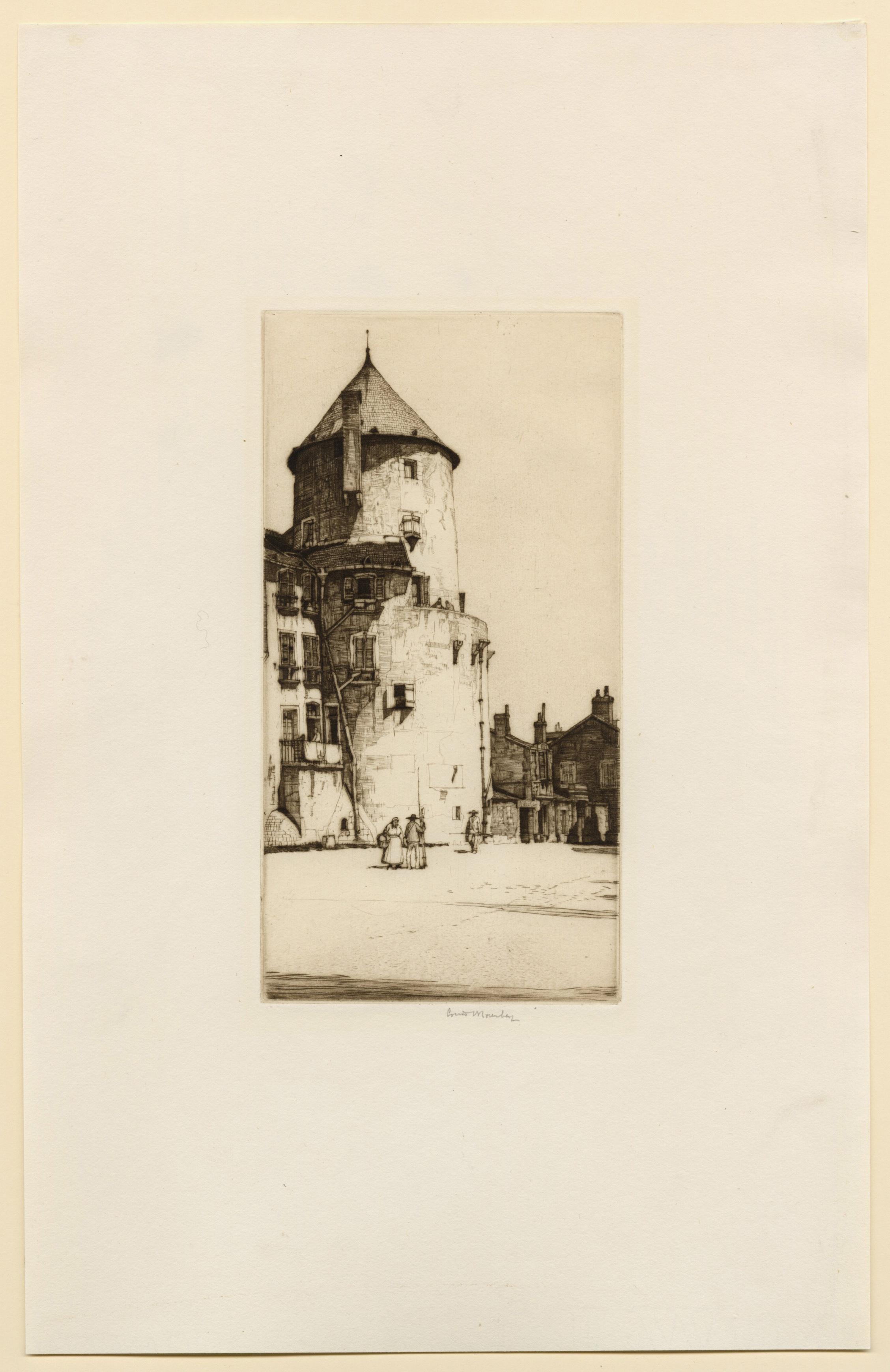 Louis Conrad Rosenberg | The Goguin Tower, Nevers (1925) | MutualArt
