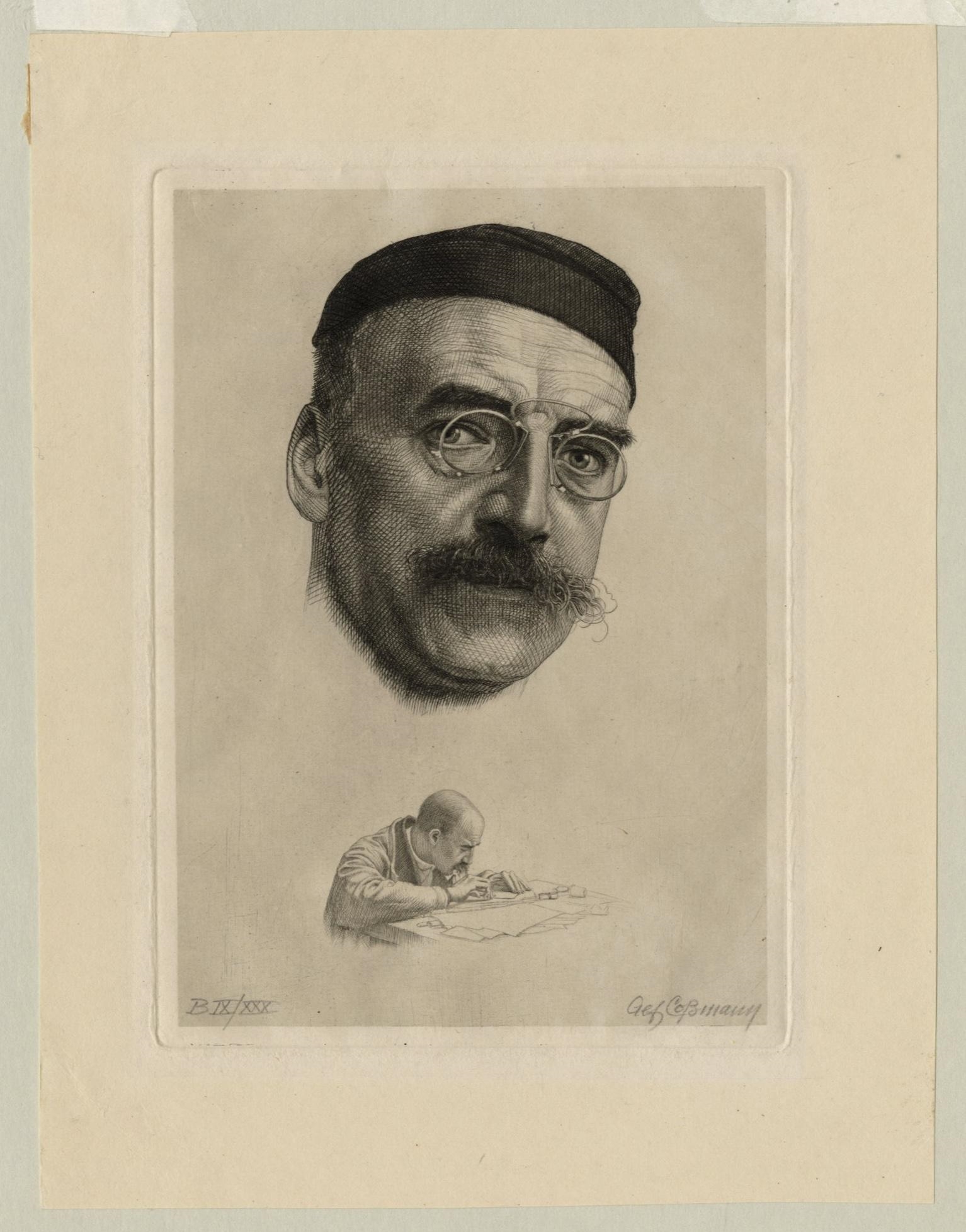 Alfred Cossmann | Self Portrait (1921) | MutualArt