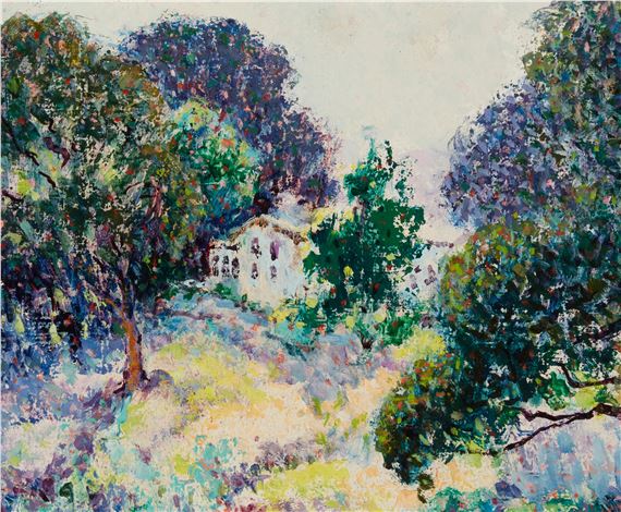 William Henry Clapp | Landscape With House And Grove Of Trees | MutualArt