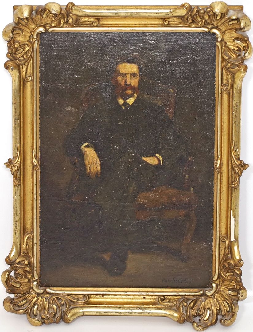 Robert Hermann Sterl | Portrait eines sitzenden Mannes | MutualArt
