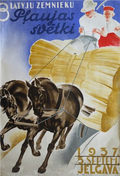 Eduards Dzenis | Poster 1937 (1937) | MutualArt