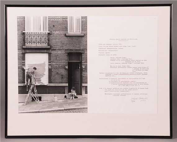 Jacques Charlier | Paysage urbain familial et utilitaire. 1969 | MutualArt