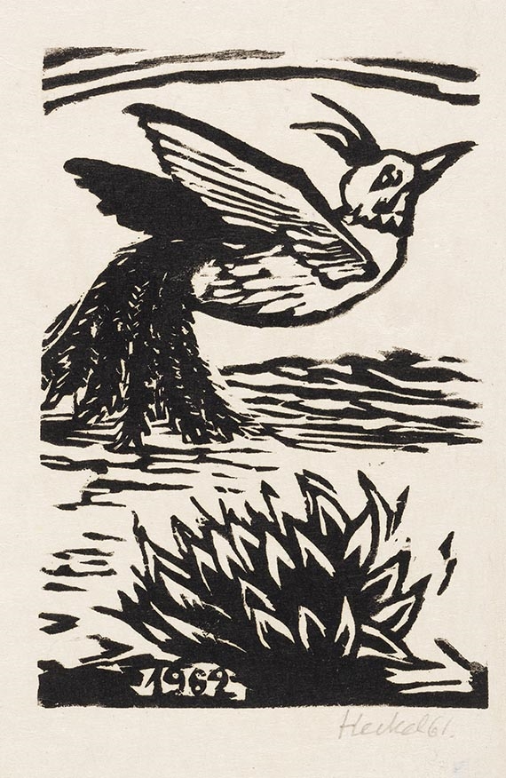 Erich Heckel | Auffliegender Vogel (1961) | MutualArt