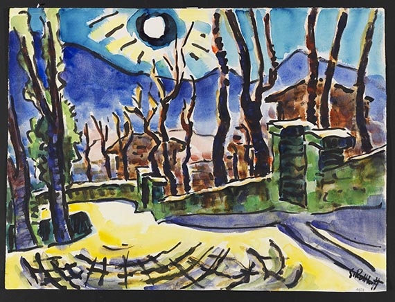 Karl Schmidt-Rottluff | Herbstsonne im Tessin (1949) | MutualArt